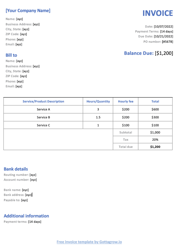 BBQ Catering Invoice Template 2023 Free In Excel And Word